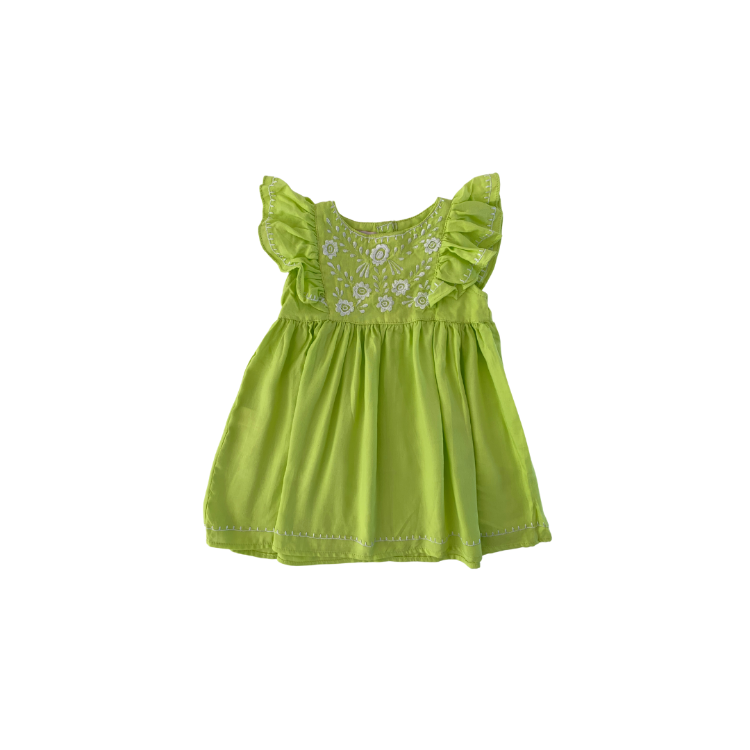 INDIGO KIDS | Baby Girl Dresses | Sinara Dress in Lime – Indigo Kids